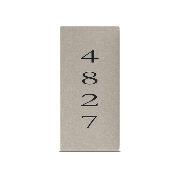 Vertical Address Stone