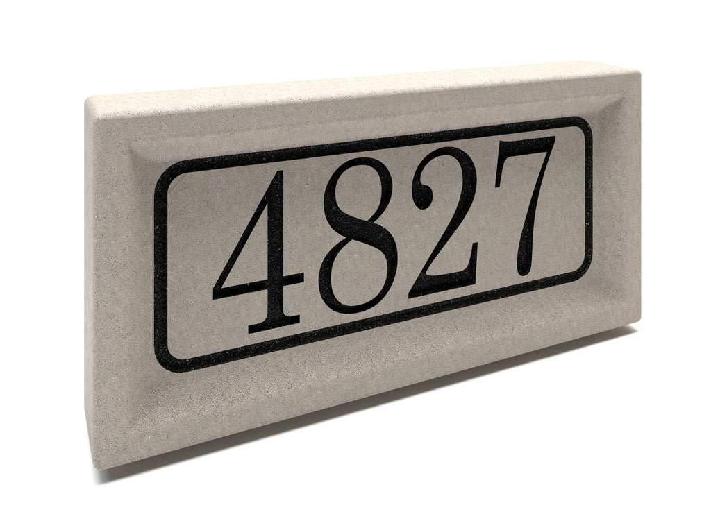 Recessed Address Stones